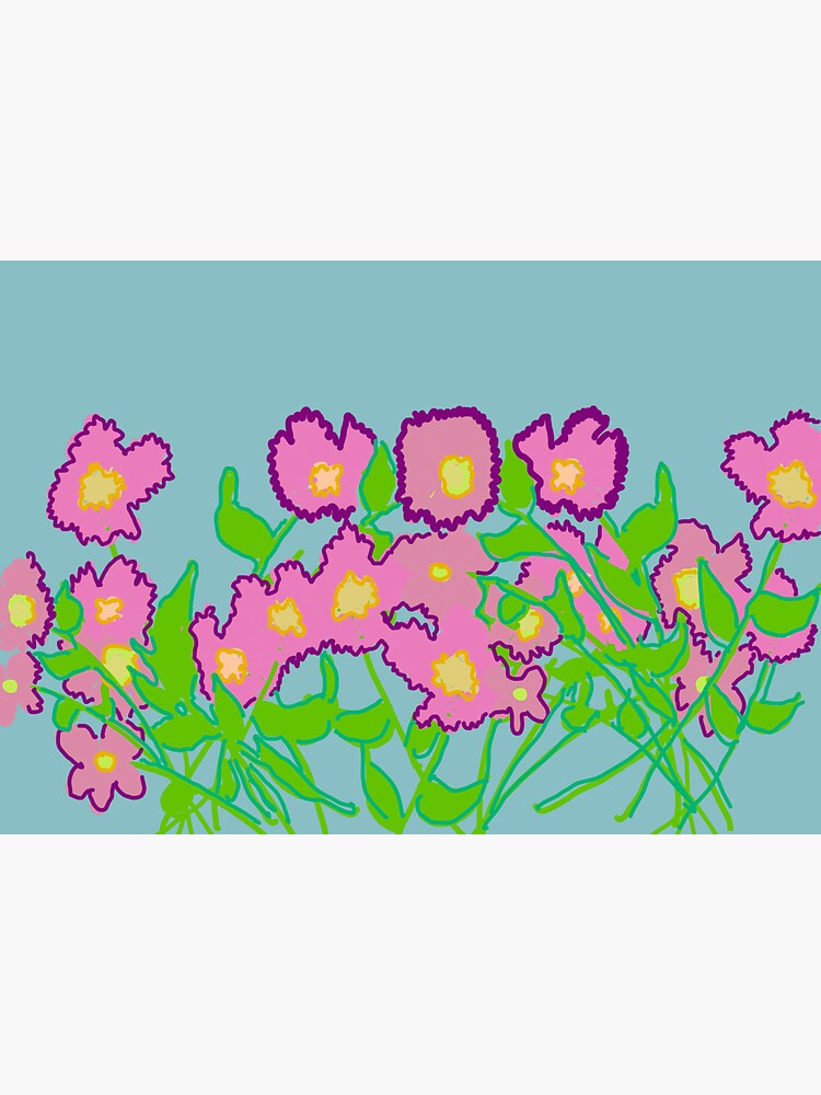 "BLURRY FLOWERS" Sticker for Sale by cosmyk | Redbubble