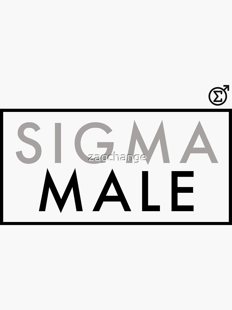 "Sigma Male - The Rise of Sigma - Essential t-Shirt" Sticker for Sale ...