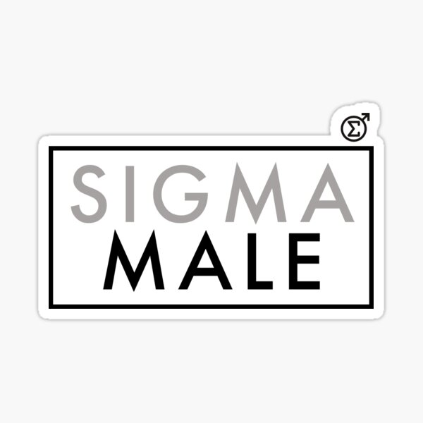 "Sigma Male - The Rise of Sigma - Essential t-Shirt" Sticker for Sale ...