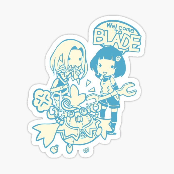 "Welcome to BLADE (ver. 2)" Sticker by Farore769 | Redbubble