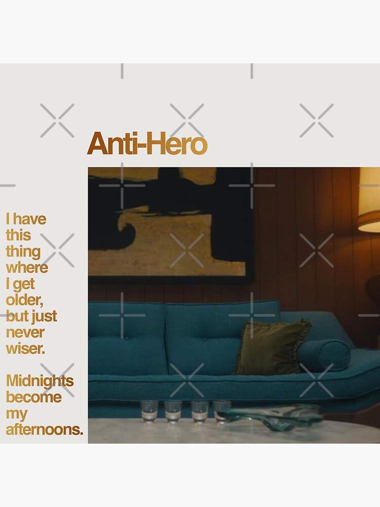 Taylor Swift Midnights Anti Hero Sticker For Sale By Estheticalrh
