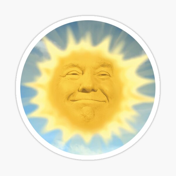 "Teletubbies Sun Trump" Sticker for Sale by lilpumpkineater | Redbubble