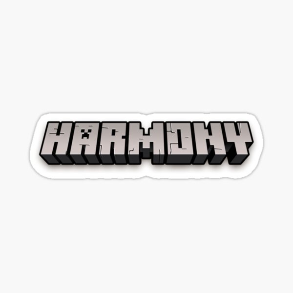 "Harmony - Minecraft Nametag - Harmony Minecraft Name Label" Sticker ...