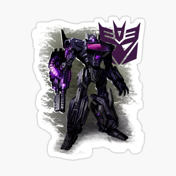 "Transformers War For Cybertron - Decepticons Shockwave" Sticker for ...