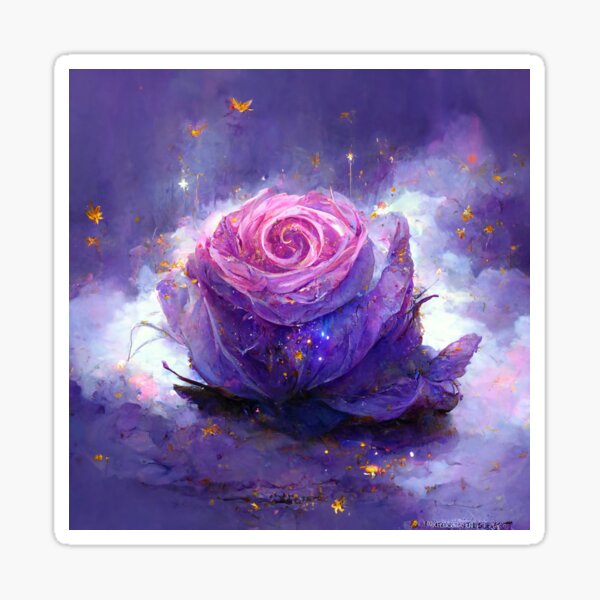 "magic fairy anime rose and purple" Sticker for Sale by dicerxiang ...