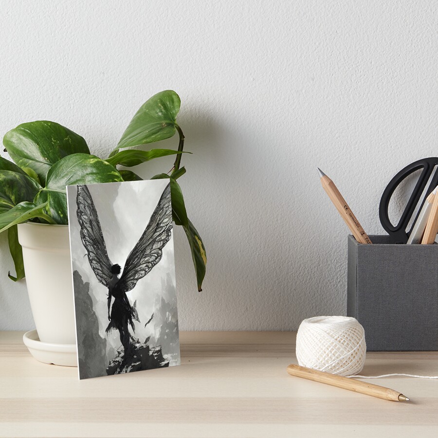 "Mountain Fairy (ink)" Art Board Print for Sale by Ai-Artz | Redbubble