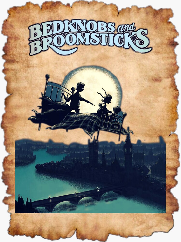 "bedknobs and broomsticks" Sticker for Sale by MrSameeraTop | Redbubble