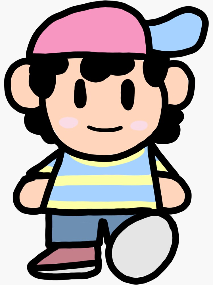 "Ness Sprite Redraw" Sticker for Sale by kiblu | Redbubble