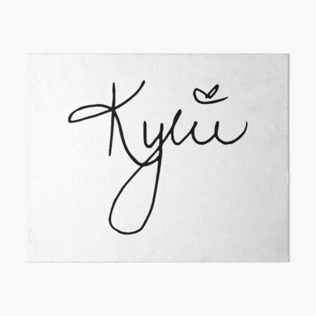 "kylie signature" Art Board Print by ChristineWeber | Redbubble