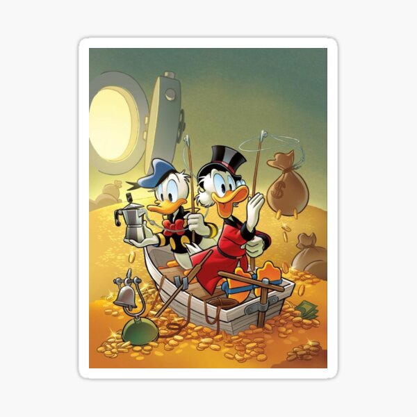 "Scrooge McDuck" Sticker for Sale by GEK-NERD | Redbubble