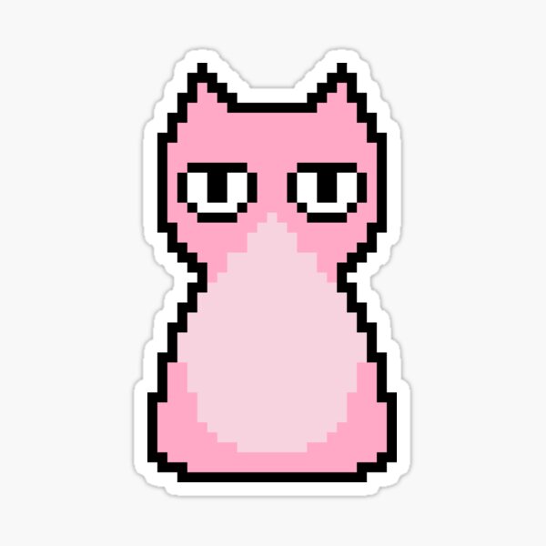 "pixel cat" Sticker for Sale by Belal-ibrahem | Redbubble