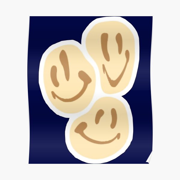 "drip smiley face " Poster for Sale by opheliaaniston | Redbubble