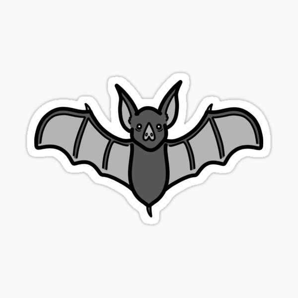 Cute Batty Sticker For Sale By Kirstykartoons Redbubble