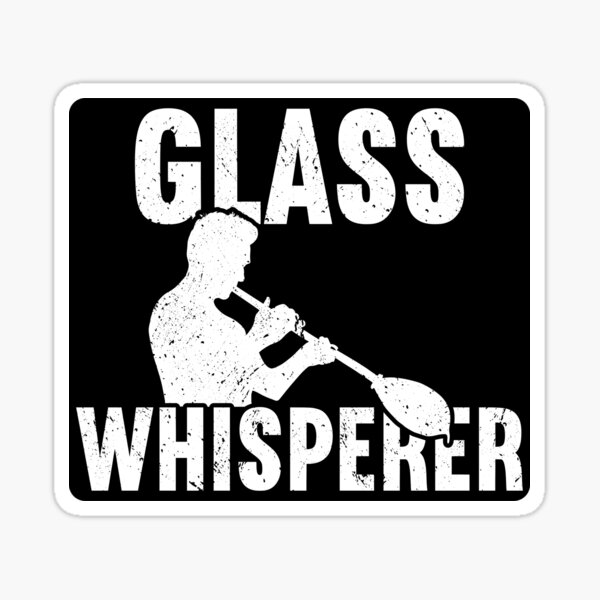 "Glassblowing Glass Blower Glass Blowing Glassblower" Sticker for Sale ...