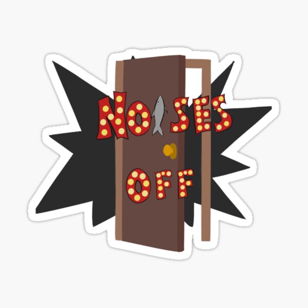 "Noises off show shirt " Sticker for Sale by Aop-shirts | Redbubble