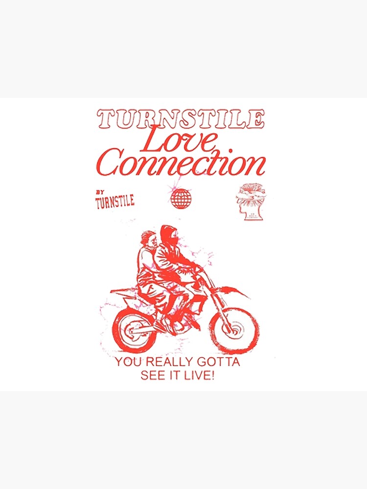 "Turnstile Love Connection White Poster" Poster for Sale by jeanwillyz ...