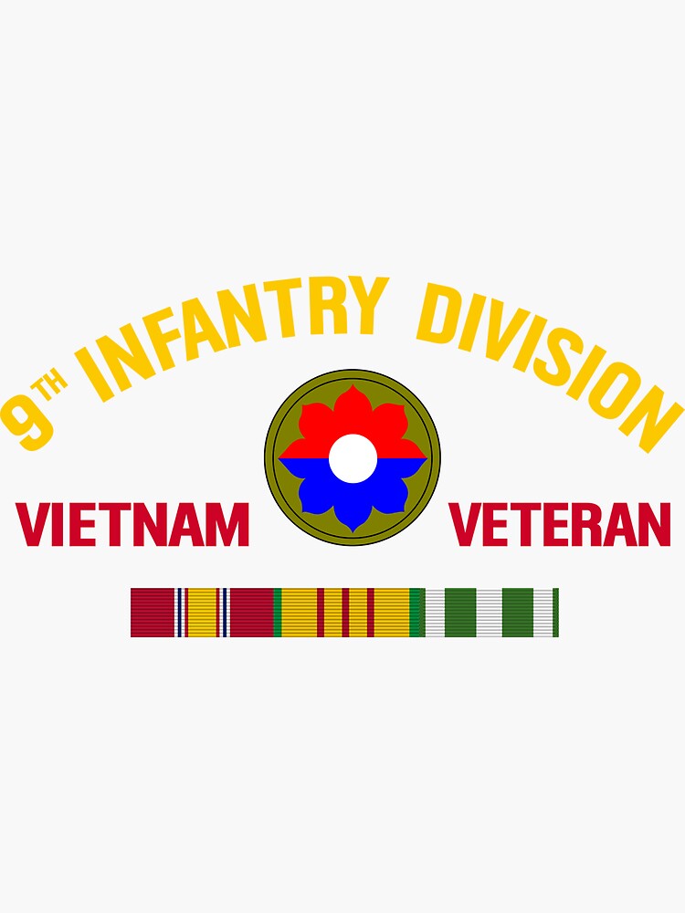 "9th Infantry Division Vietnam Veteran" Sticker for Sale by Msikdar ...