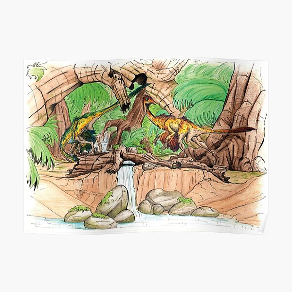 "Urbacodon Dinosaur Illustration" Poster for Sale by zenithcreative ...