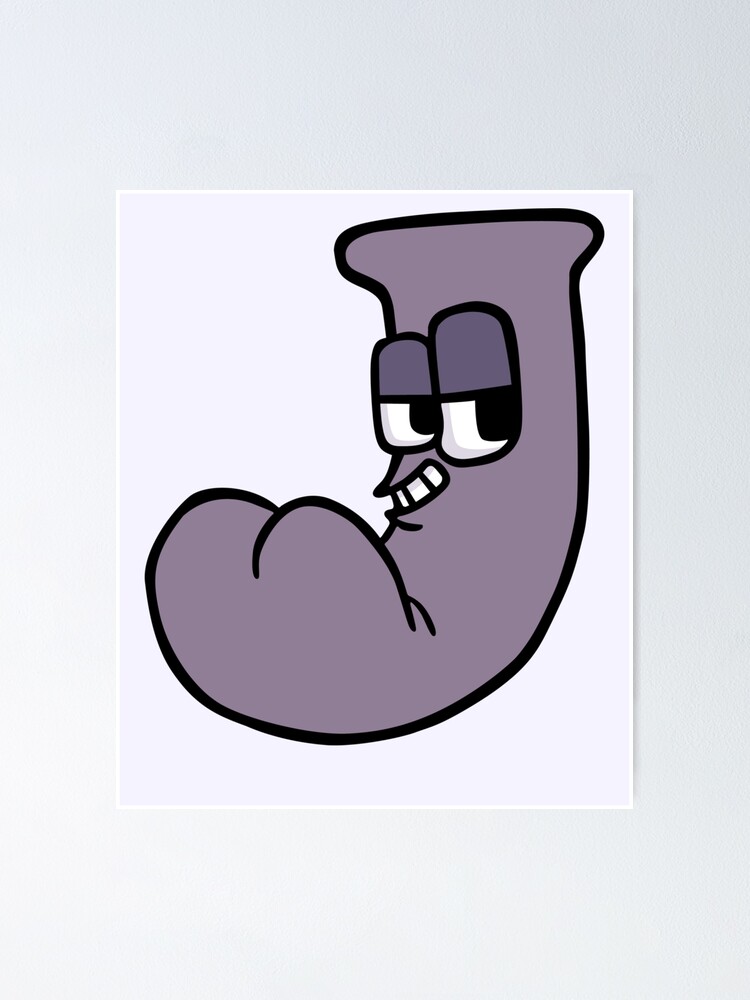 "Alphabet Lore letter j" Poster for Sale by U-name | Redbubble
