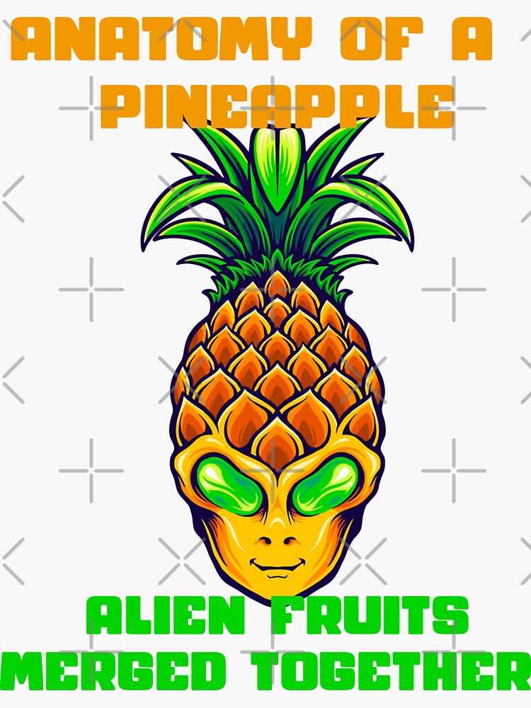 "Alien fruits merged together " Sticker for Sale by RockBeeDesigns ...