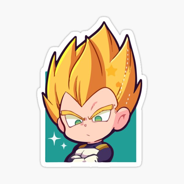Pegatina for Sale con la obra «Vegeta Chibi Dragon Ball» de sessako ...