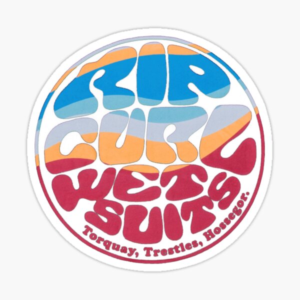 "colorful vintage rip curl wet suit" Sticker for Sale by angelazara ...