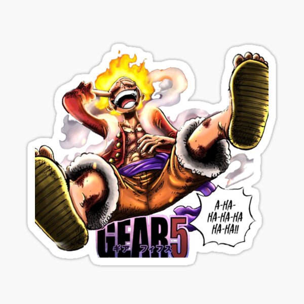 "Luffy Gear 5 " Sticker for Sale by deasylde | Redbubble
