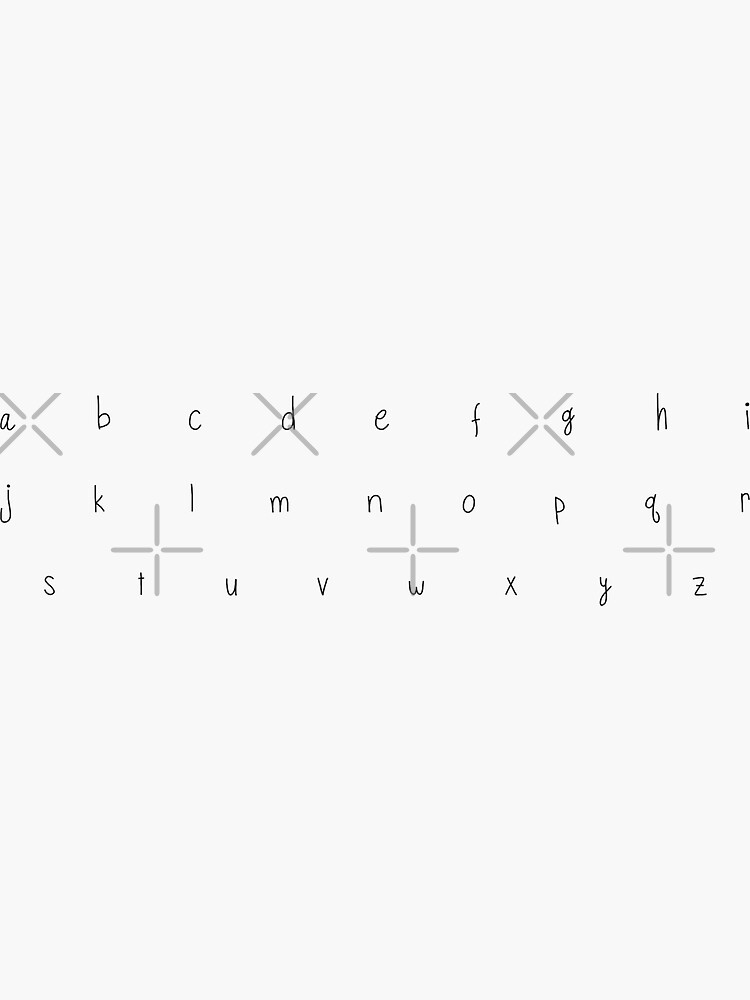 A To Z Alphabets Sticker Pack Sticker For Sale By Binsagar Redbubble 