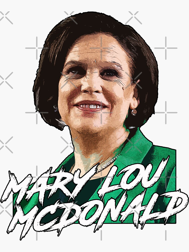 "Mary Lou Mcdonald" Sticker for Sale by schneiderjeremy | Redbubble