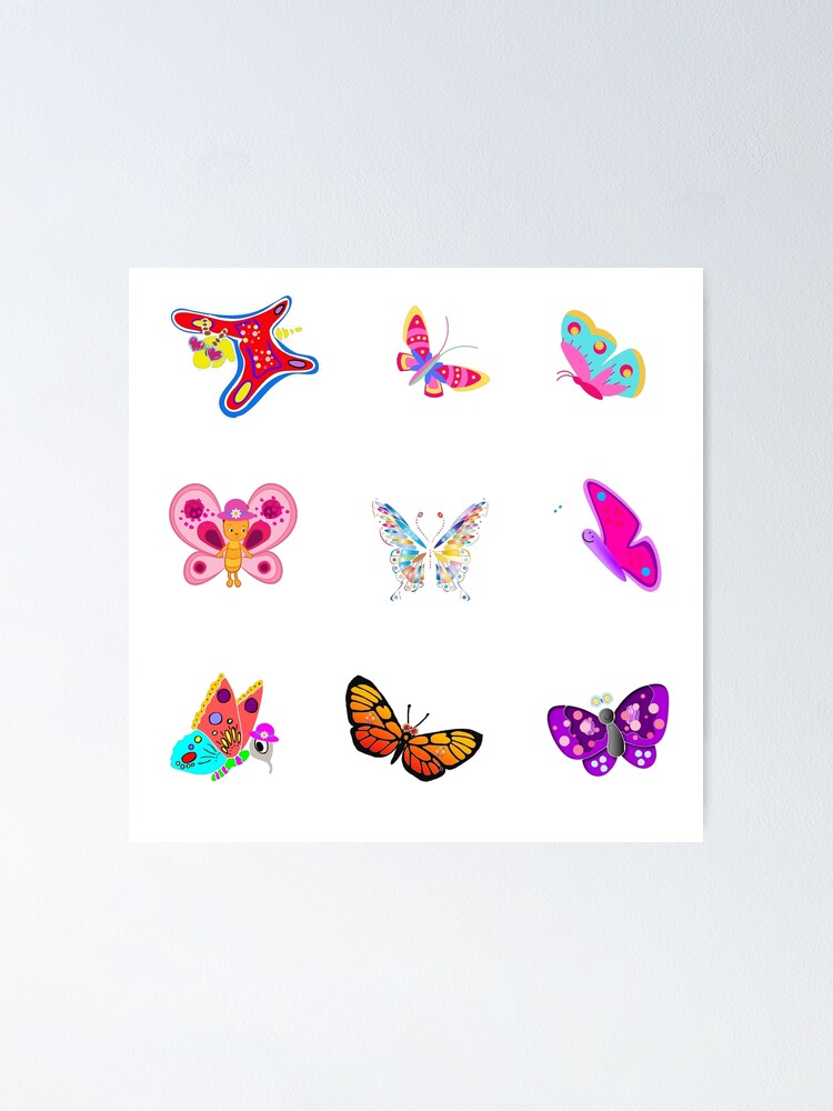 "buterfly color" Poster for Sale by KrzysztofDropin | Redbubble
