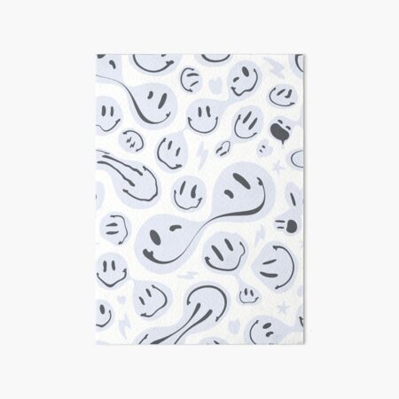 "Drippy smiley face Pastel Snow Preppy Aesthetic Smiley" Art Board ...