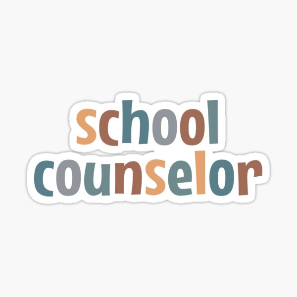 "School Counselor " Sticker for Sale by MOONINSPIRATION | Redbubble