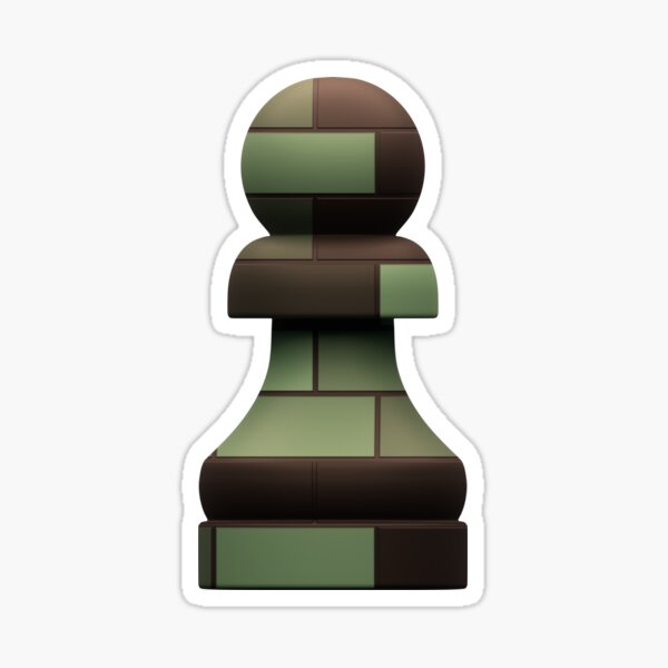 "CHESS,PAWN,MINT CHOCOLATE BRICKS" Sticker for Sale by asketch2b ...