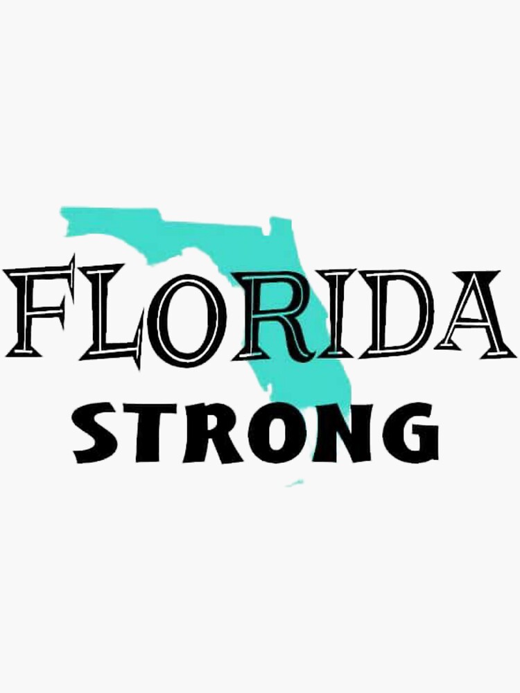"florida strong" Sticker for Sale by Shivshambhuu | Redbubble