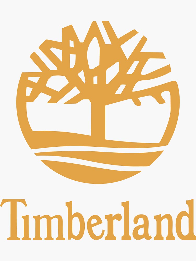 "gold timberland logo" Sticker for Sale by gozalezda | Redbubble