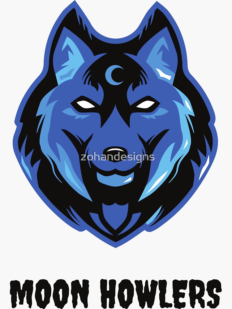 "Moon Howlers" Sticker for Sale by zohandesigns | Redbubble