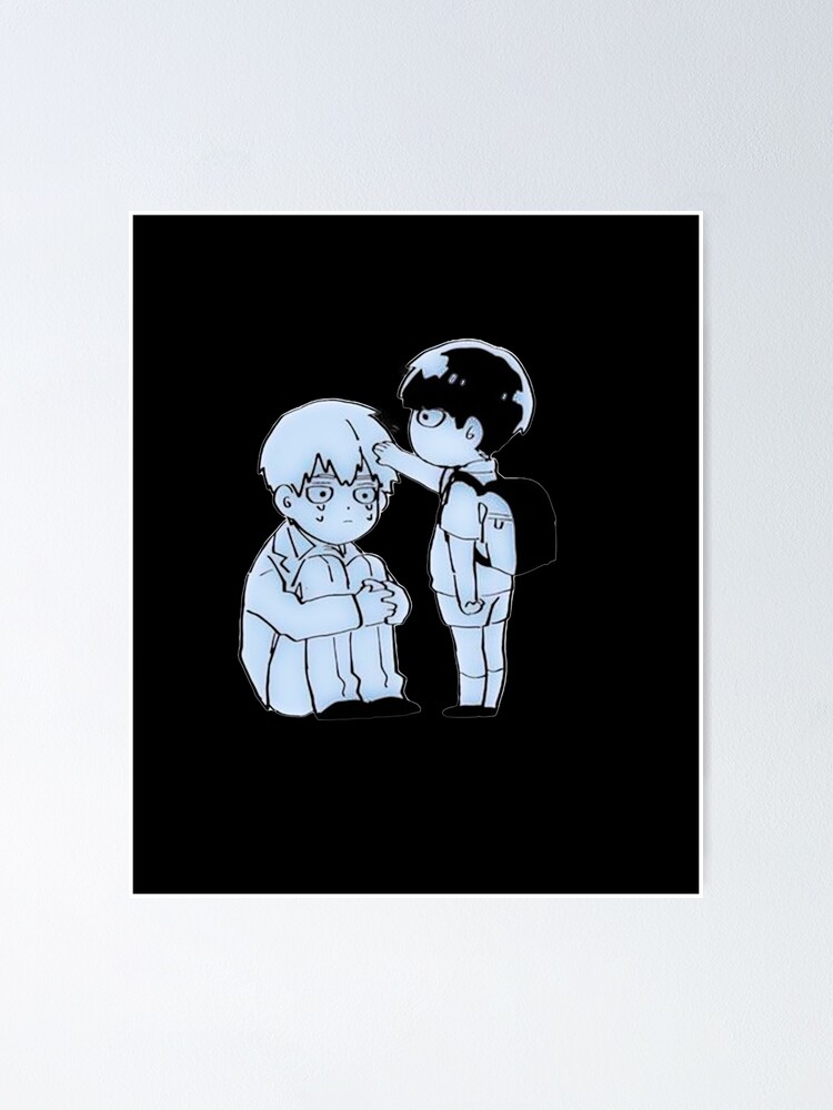 "mob psycho 100 - mob & reigen" Poster for Sale by MohamedATouil ...