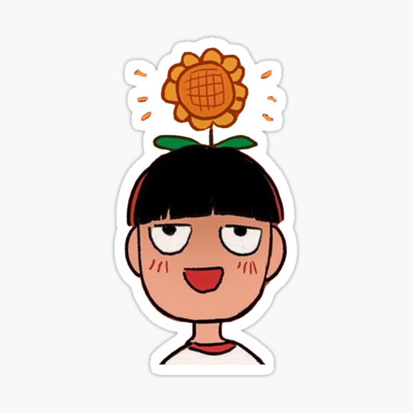 "mob psycho 100 - mob flower" Sticker for Sale by MohamedATouil | Redbubble