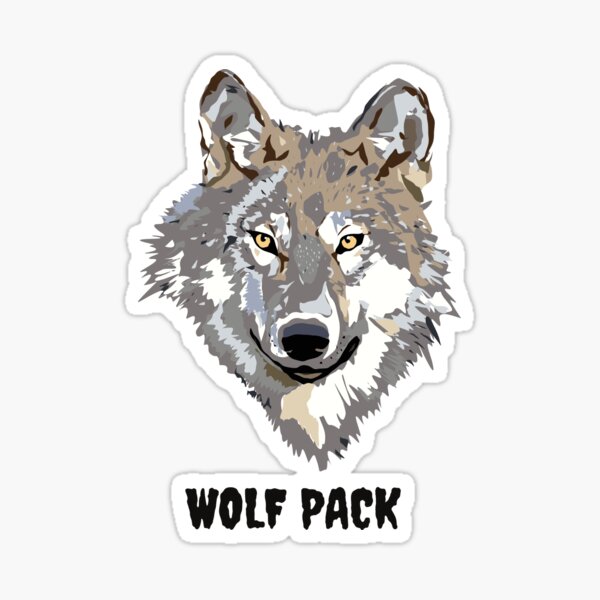 "Wolf Pack" Sticker for Sale by zohandesigns | Redbubble