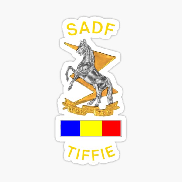 "SA TSC SADF Tiffie" Sticker for Sale by Hello-Green | Redbubble