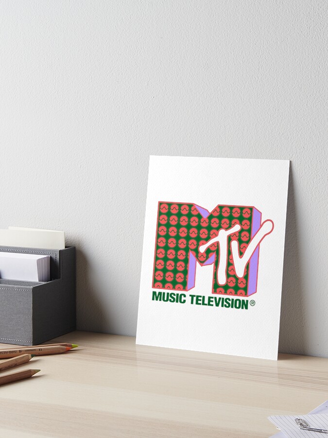 "Retro Shape MTV Logo Graphic Design" Art Board Print for Sale by ...