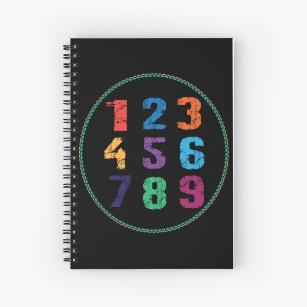 Cuaderno de espiral «Clásico 123 | Números de conteo minimalistas ...