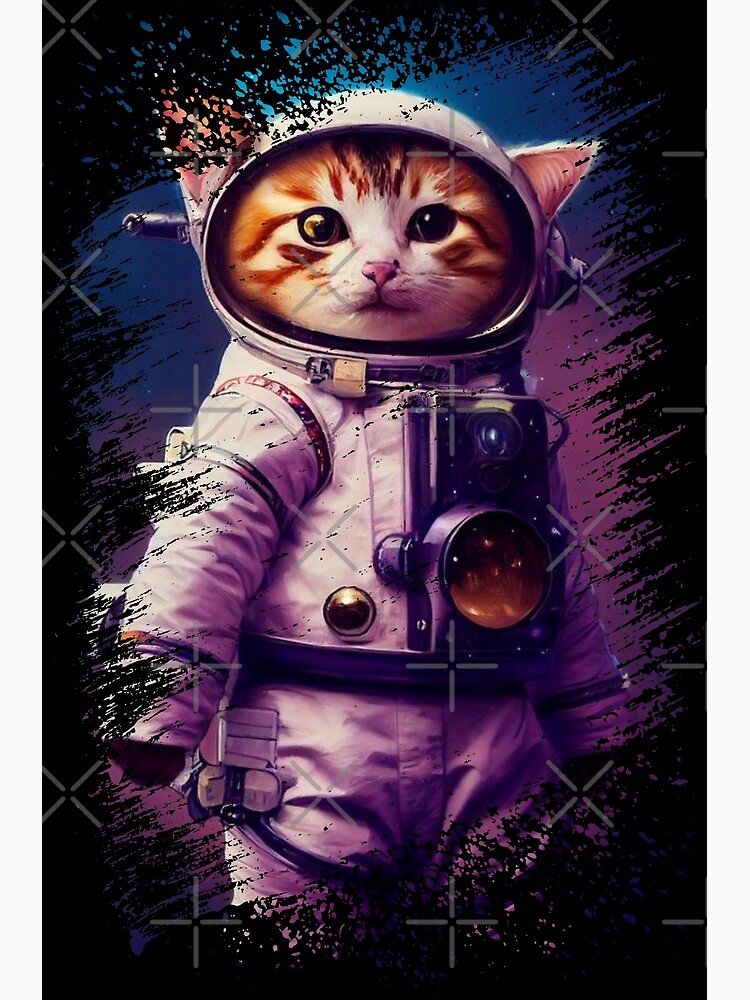 "Cute Cat dressed like an astronaut" Poster for Sale by mayza-shop ...