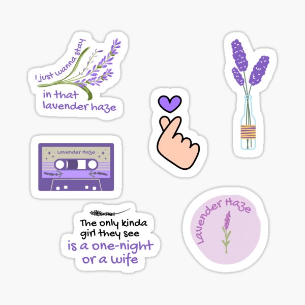 "Lavender Haze Taylor Swift Midnights" Sticker for Sale by BoldQuotes ...