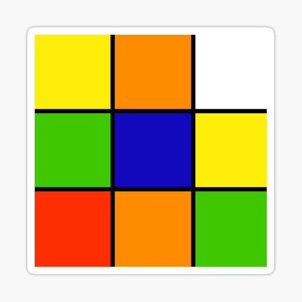 "Rubik Cube" Sticker for Sale by KillNil | Redbubble