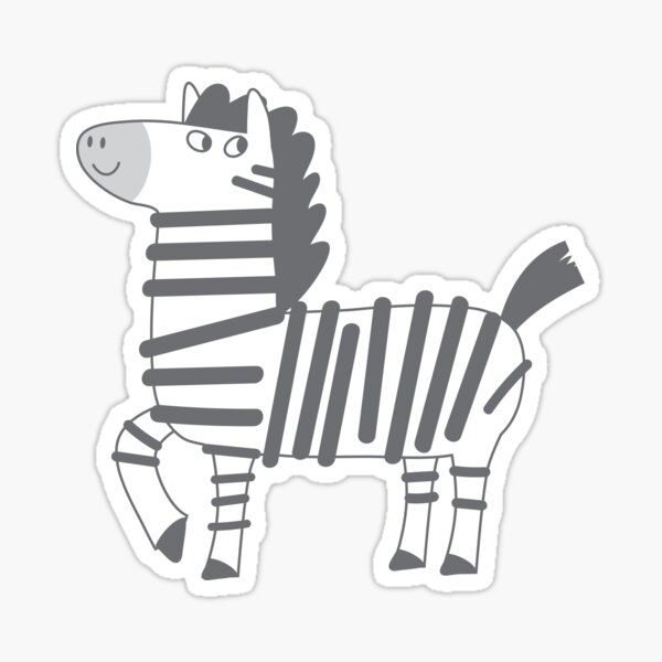 "Cheeky Racing Zebra" Sticker for Sale by cheekyfoxart | Redbubble