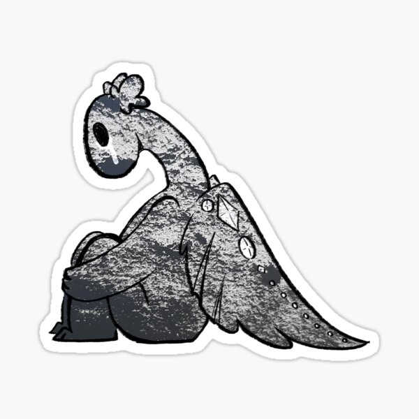 "Sad Ghost (Black and White Edition)" Sticker for Sale by Roana28 ...