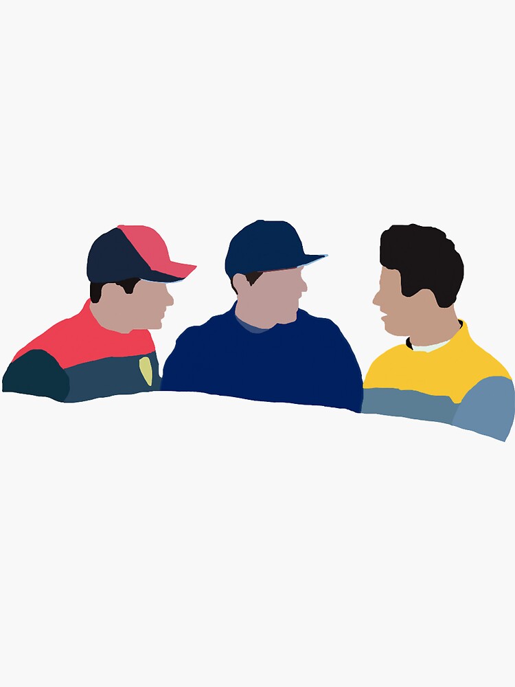 "F1 trio sticker " Sticker for Sale by andlightsout | Redbubble