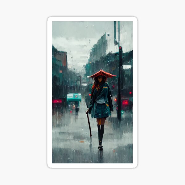 Anime Girl Sticker For Sale By Brantharber Redbubble