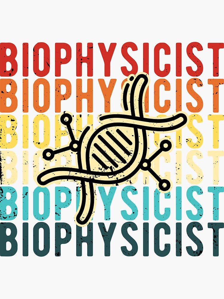 "Biophysics Retro Biophysicist Vintage " Sticker for Sale by NestaReign ...